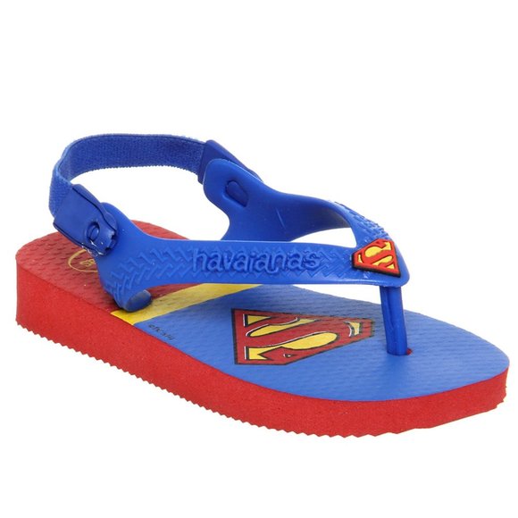 Havaianas | Shoes | New Havaianas Baby Kid Superman Logo Ruby Red Flip ...